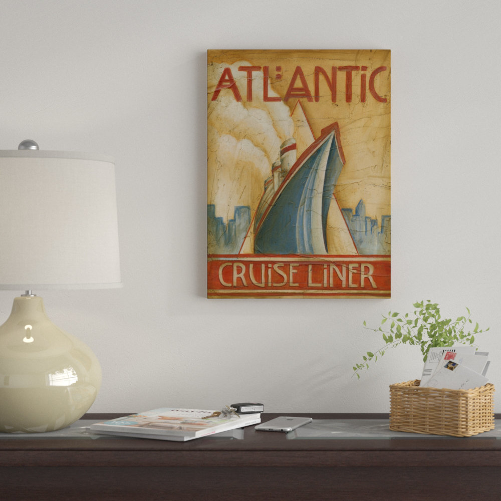 Winston Porter 'Atlantic Cruise Liner' Acrylic Painting Print on Wrapped Canvas | Wayfair